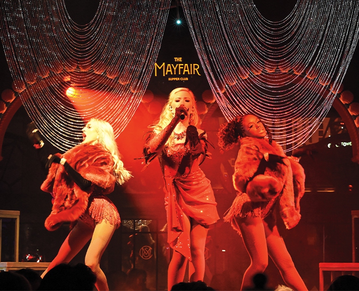 The Mayfair Supper Club in Las Vegas has updated its exciting show ...