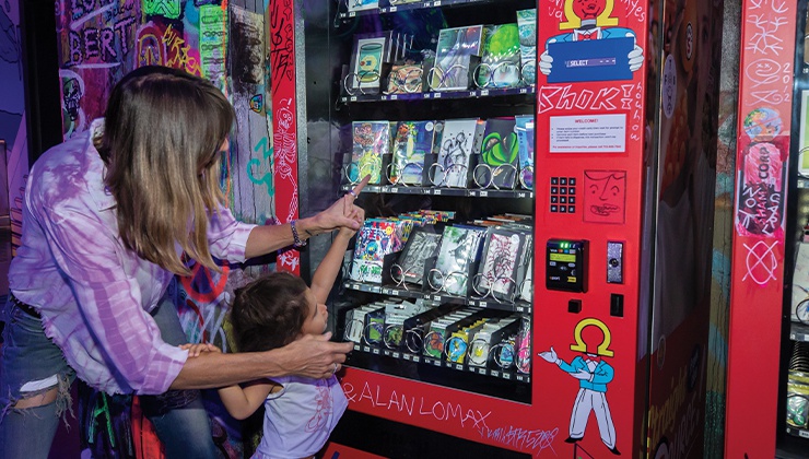 Omega Mart in Las Vegas adds art-dispensing vending machines - Las ...