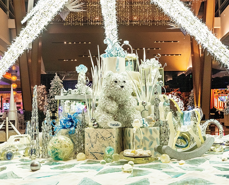 Aria brings holiday cheer to Las Vegas with lobby display - Las Vegas ...