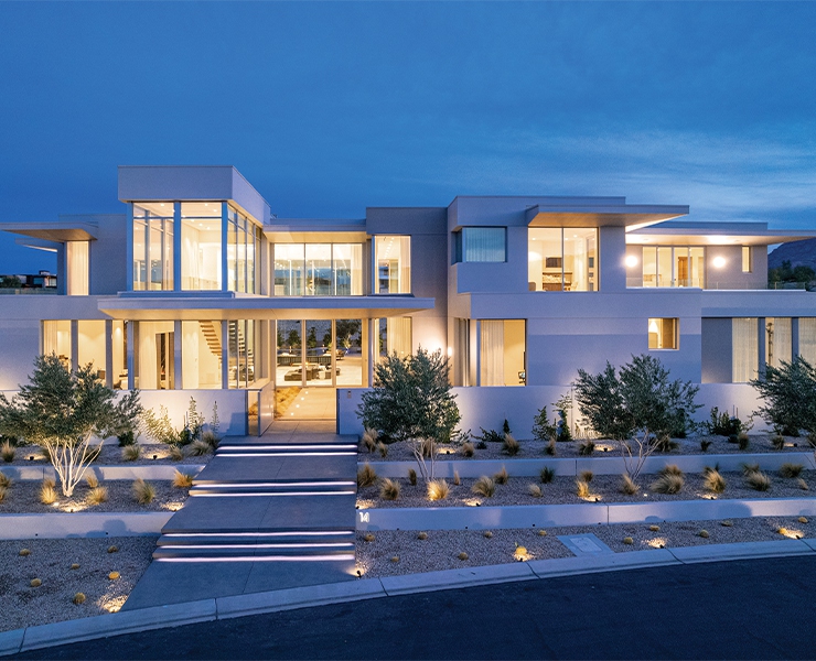 Modern Mansions Front View